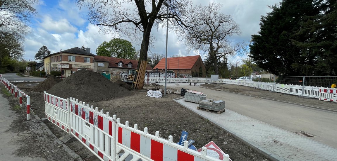 Umbau der Dorfstraße auf der Zielgeraden | Gemeinde Neuenhagen bei Berlin