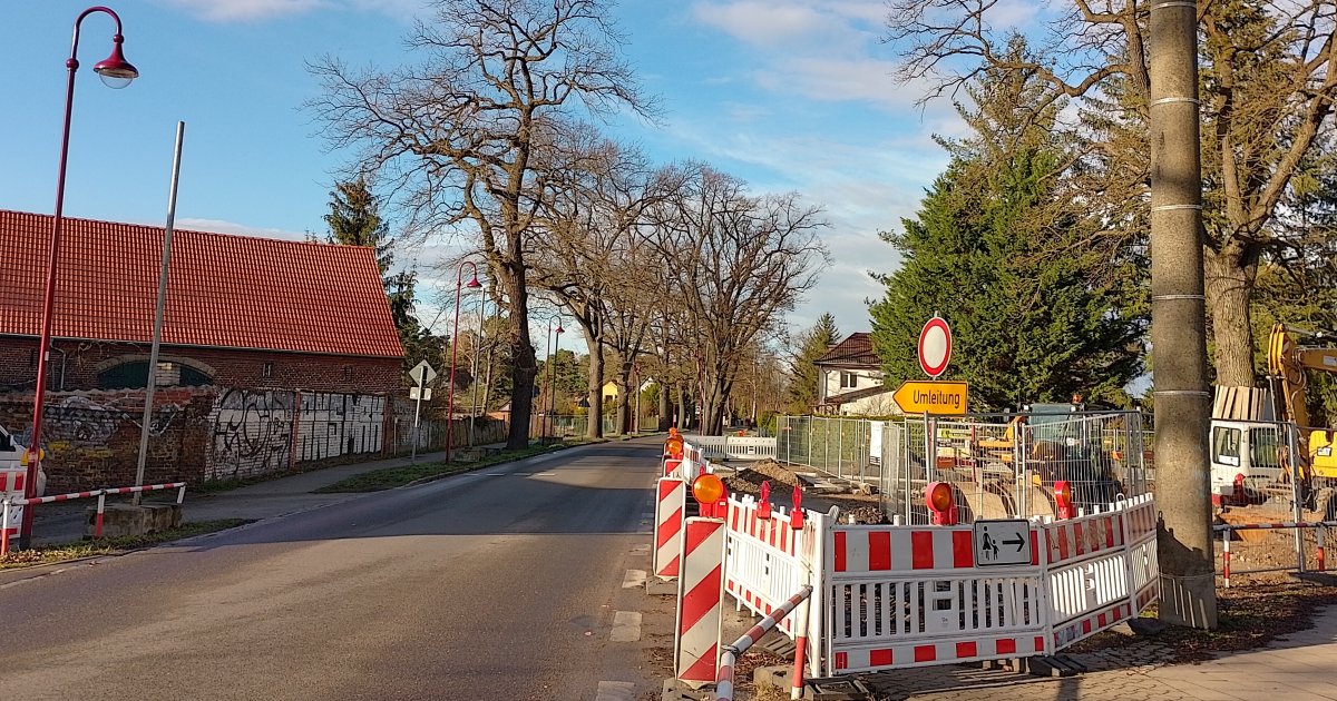 Umbau der Dorfstraße | Gemeinde Neuenhagen bei Berlin
